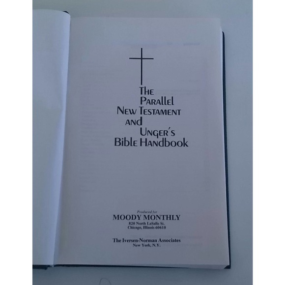 Accents | The Parallel New Testament And Ungers Bible Handbook 1975 ...